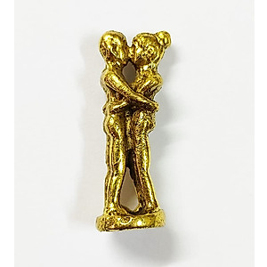 Miracle Magic Love INN Koo Mahasanaeh Takrud & Yant Kroa Petch Sheet Gold Spell Yantra Amulet Thai Couple Charm Talisman Protection Power Lover Money Wealth Business Blessing by Lp YangDam