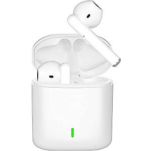 Wireless Earbud,Bluetooth 5.0 Earbud Stereo Bass,Bluetooth Headphones in Ear Noise Cancelling Mic,Earphones IPX5 Waterproof Sports,30H Playtime USB C Mini Charging Case Ear Buds for Android and iOS