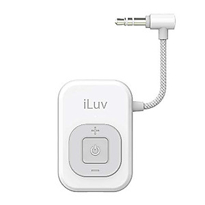 iLuv AirFree Bluetooth Wireless Stereo Audio Transmitter Adapter with 3.5mm Cable; Ideal for Airplane Flight, Nintendo Switch, Gym Treadmill, TV; Compatible with BT Earbud, Earphone, Headphone, AirPod