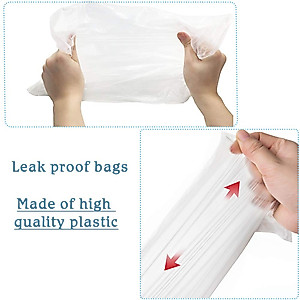 100 Pack Potty Chair Liners with Drawstring,Training Toilet Seat Potty Bags,Disposable Cleaning Bag for Kids Toddler Adults Pet Outdoors(44 x 24 cm)