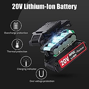 AVID POWER 20V Cordless Drill Set 320 In-lbs Torque Power Drill/Driver Kit with 41pcs Accessories and Drill Brush, 2 Variable Speed, 3/8'' Keyless Chuck