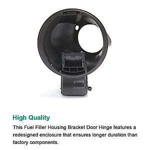 Fuel Gas Filler Door Housing Pocket w/Hinge for 2004-2008 Ford F150; 2006-2008 Lincoln Mark LT Replaces# 4L3Z-9927936-BA, 924-801, 4L3Z9927936BA, 924801 Gas Tank Cap Door Hinge