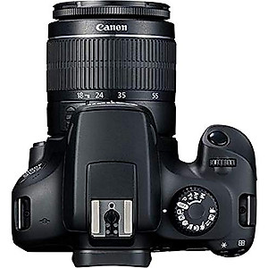 Canon EOS 4000D DSLR Camera w/Canon EF-S 18-55mm F/3.5-5.6 III Zoom Lens + Case + 32GB SD Card+ More+ TopKnotch Cloth (Renewed)