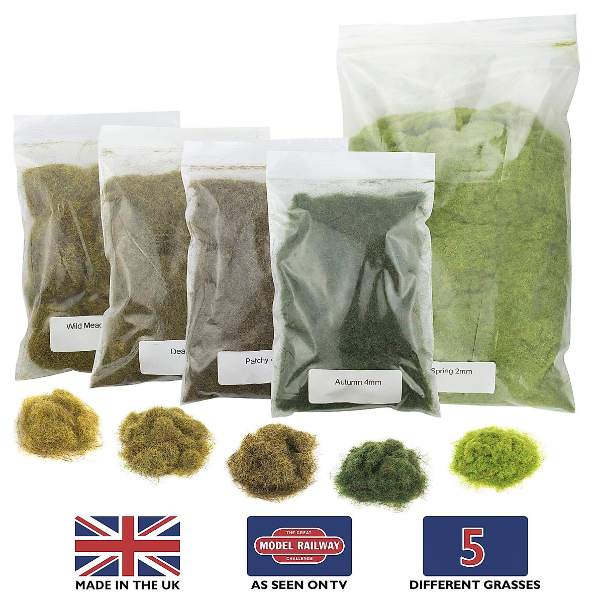 War World Scenics Static Grass Spring Embankment Kit – Model Railway Railroad Modelling Diorama Layout Landscape Scenery Track Trackside Materials All Gauges