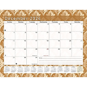 2024 Calendar 12 Months Student Calendar/Planner for 3-Ring Binder, Desk, or Wall -v025