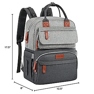 Legestori Diaper Bag Backpack, Baby Boy Diaper Bags, Large Diaper Bag Backpack for Boys Girls, Waterproof Baby Diper Backpack for Mom Dad Travel with Insulated Pockets and Stroller Straps