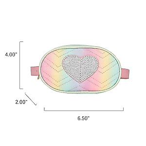 mibasies Kids Fanny Pack for Girls Toddler Waist Bags with Belt