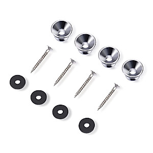 Cheerock Guitar Screws Kit for Electric Guitar Bridge, Pickup, Pickguard, Tuner, Switch, Neck Plate, 254 Pieces Guitar DIY Kit with A Elbow Tweezers (9 Types, Sliver)