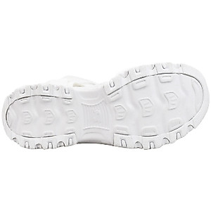 Skechers Women's D-Lites-Fresh Catch Sport Sandal White 10
