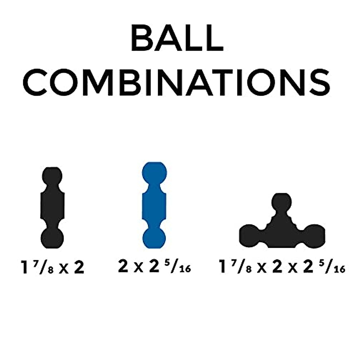 B&W Trailer Hitches MultiPro Tow & Stow - Fits 2.5" Receiver, Dual Ball (2" x 2-5/16"), 7" Drop, 14,500 GTW -TS20066BMP