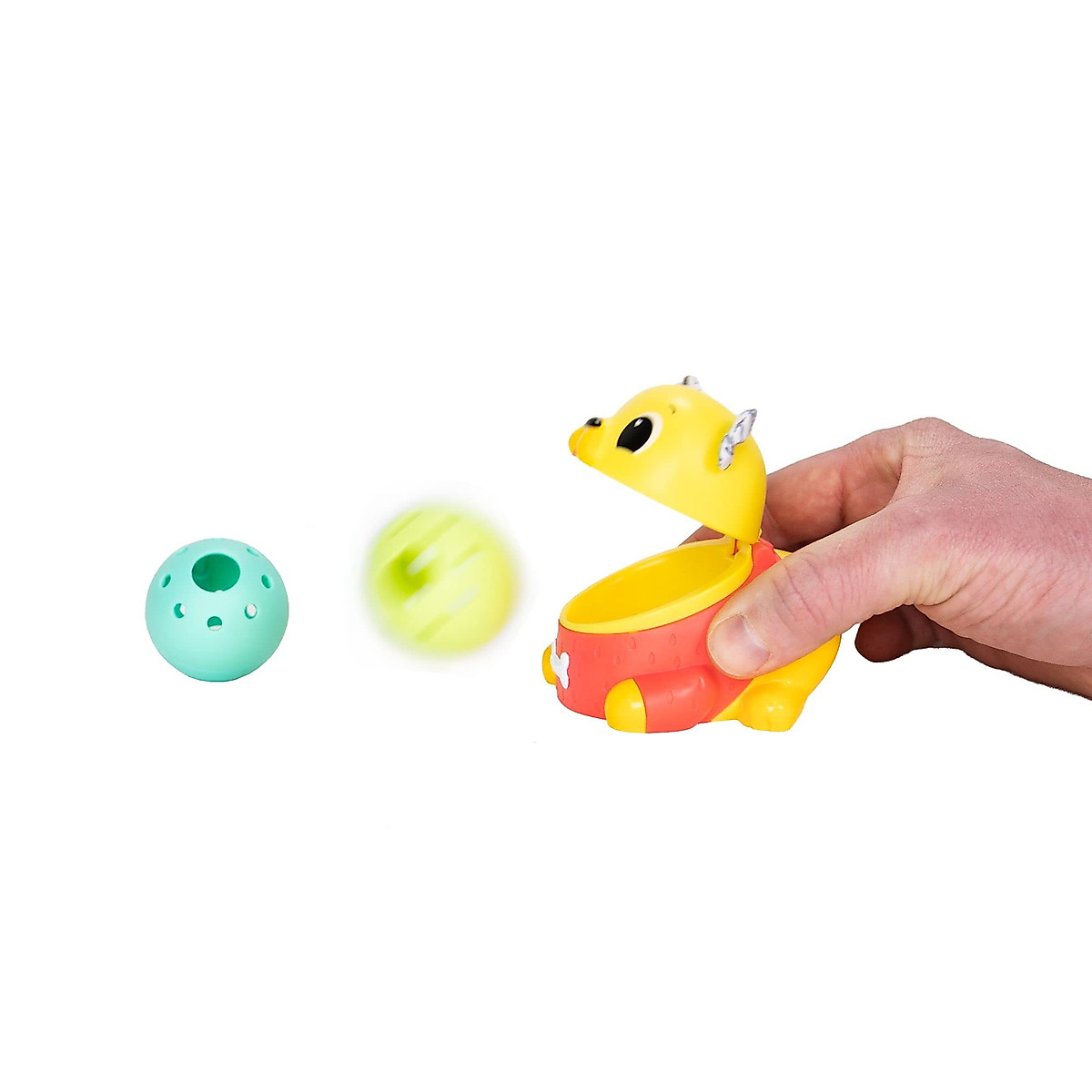 Lamaze Crawl & Chase Pug Ball Popper Toy - Includes Pug Ball Popper and 2 Baby Ball Toys - Baby Tummy Time and Crawling Toys - Baby Gifts for Ages 18 Months and Up