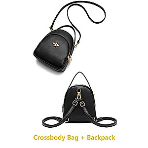 NUWA Small Crossbody Bag Mini Backpack Purse Shoulder Cellphone Women Girl Cute Lady Handbags (Pink)