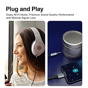 Aux Cord for iPhone, ANDNOVA Lightning to 3.5mm Headphone Jack Audio Cable 4Ft [Apple MFi Certified] for iPhone 13/13 Mini 12/11 Pro/X/XR/XS Max / 8/8 Plus iPad to Car Stereo, PA, Speaker, Headphone