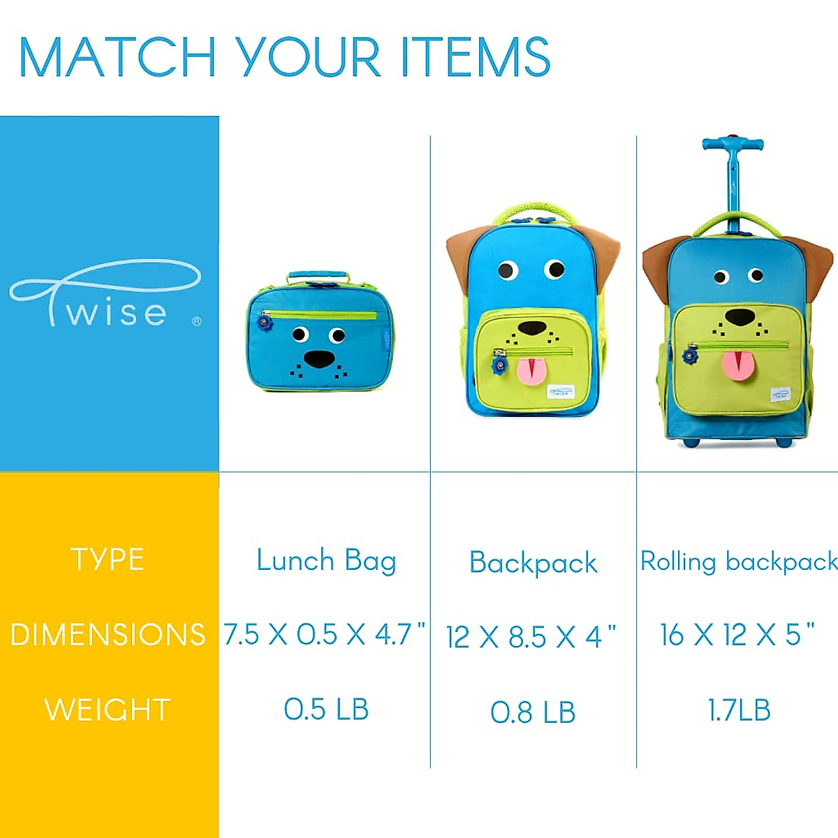 TWISE SIDE-KICK PRESCHOOL BACKPACK FOR KIDS AND TODDLERS (PUP)