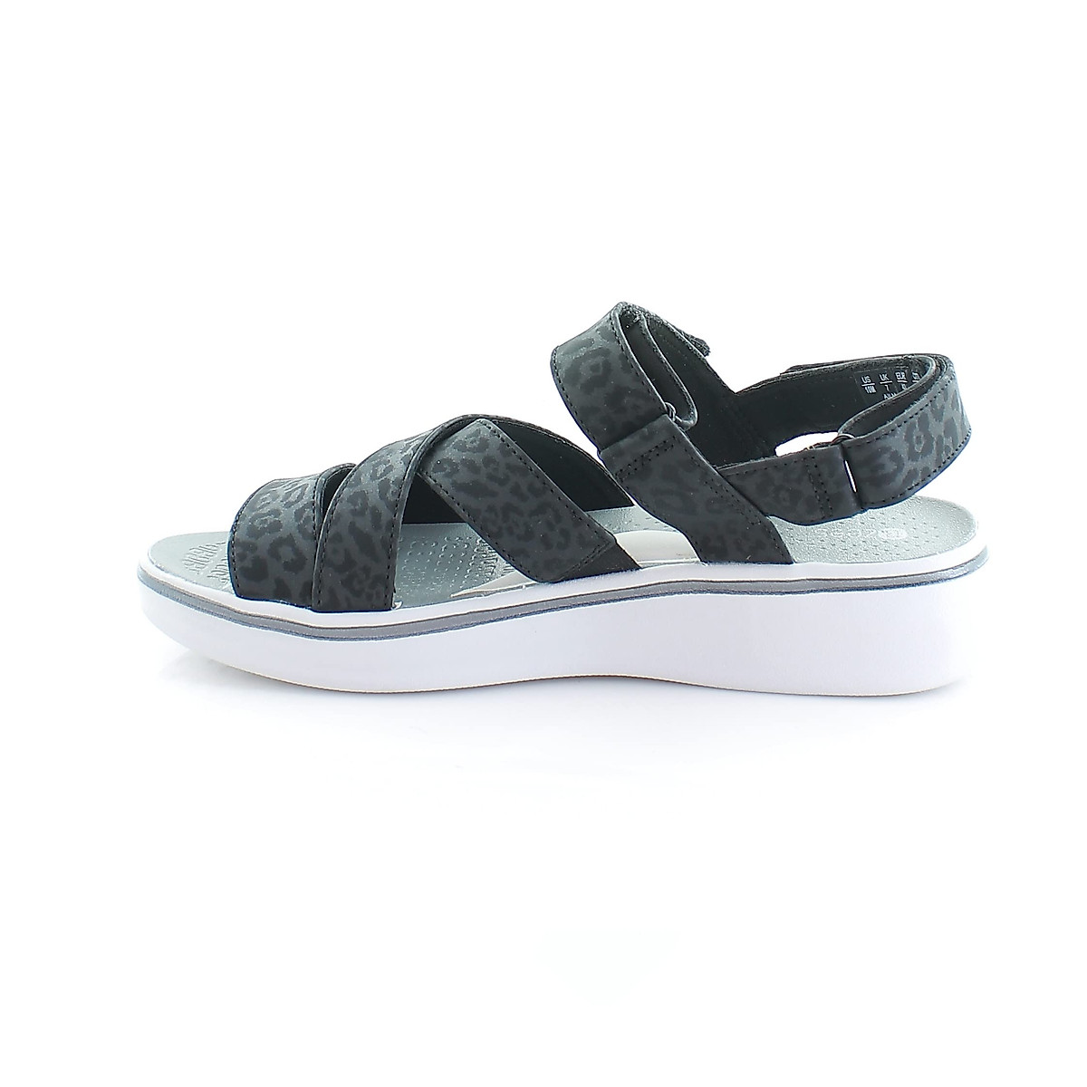 BZees Women's Traveler Black Leopard 7 B(M) US