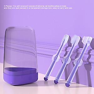 Loboo Idea Cat Dog Toothbrush High Safety Wearproof Clean Teeth Oral Care 3 Pieces Home Pet Store