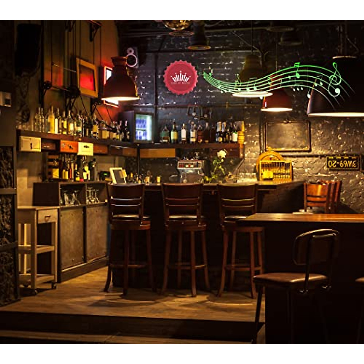 Budweiser Bluetooth Bottle Cap Speaker with Color Changing Lights - Wall Mounting Speaker - Kick Stand Speaker - FM Radio -