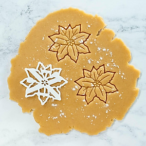 Poinsettia Flower cookie cutter, 1 piece - Bakerlogy