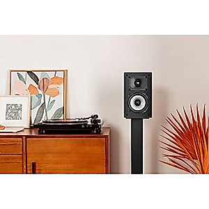 Polk Monitor XT15 Pair of Bookshelf or Surround Speakers - Hi-Res Audio Certified, Dolby Atmos & DTS:X Compatible, 1" Terylene Tweeter & 5.25" Dynamically Balanced Woofer (Pair, Midnight Black)
