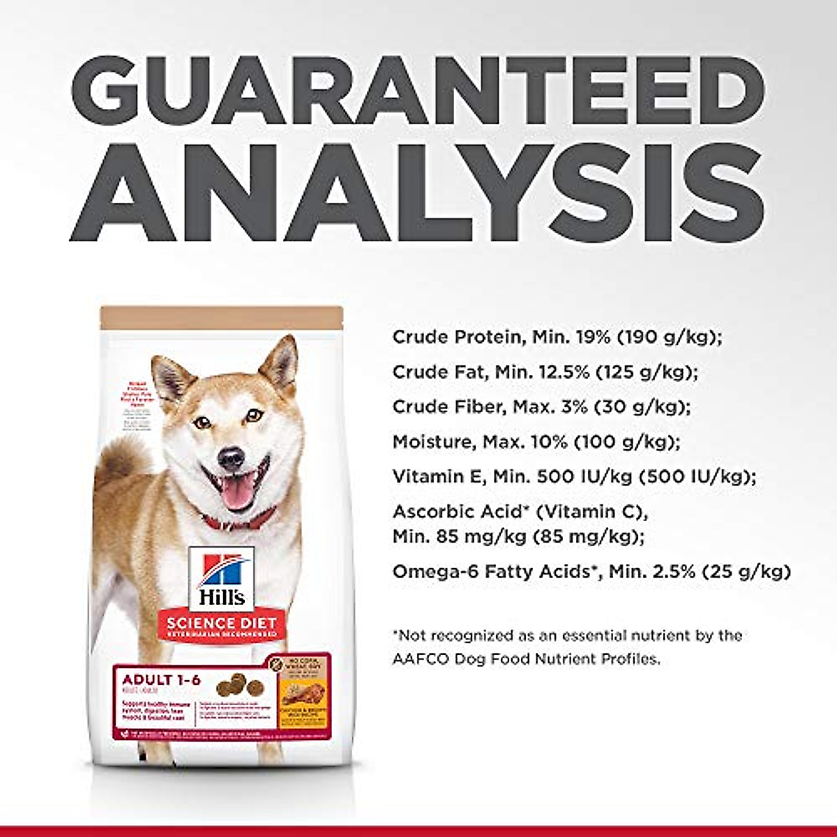 Hill's Science Diet Adult No Corn, Wheat or Soy Dry Dog Food, Chicken Recipe, 30 lb Bag