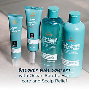 Abundant Natural Health Ocean Soothe Scalp Relief Spray with Highly Concentrated Magnesium Salt for Dry and Flaky Skin, Quick Absorption, All Natural and Fragrance-Free Leave-In Scalp Treatment, 60mL