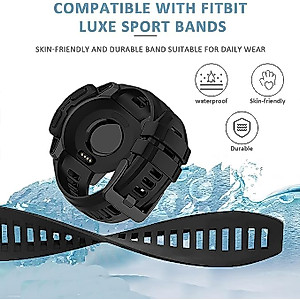 Sport Band Compatible with Garmin Instinct/Instinct 2, Silicone Adjustable Replacement Watch Band Strap for Garmin Instinct 2 Solar/Tide/Tactical (White)