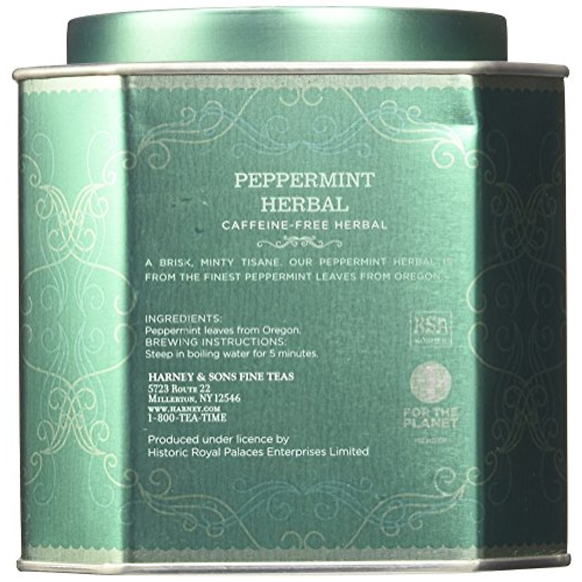 Harney & Sons Peppermint Herbal Tea in Sachets, Caffeine-Free Herbal, 30 Sachets