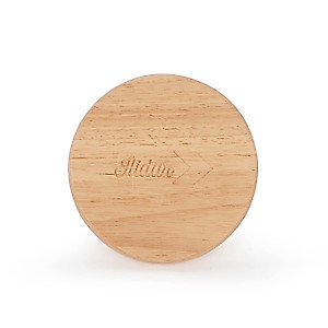 3in 1 Bottle Opener Coaster and Magnet Set of 4 Oak 10cm x 10cm