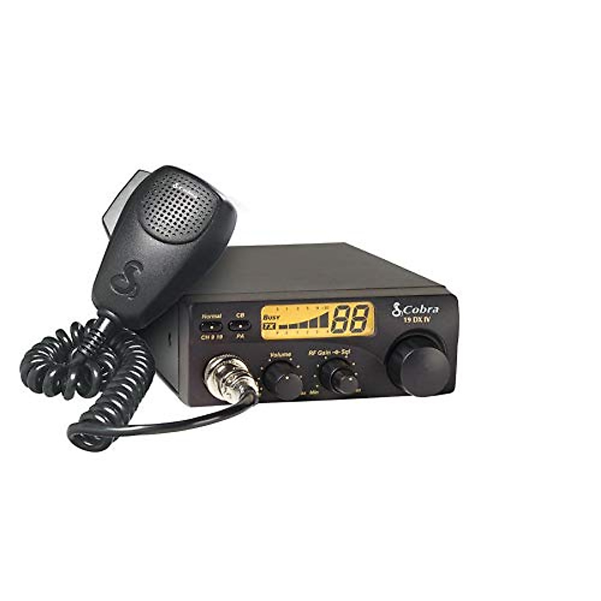 Cobra 19DXIV Professional CB Radio - Instant Channel 9 and 19, 4 Watt Output, Full 40 Channels, LCD Display, RF Gain Control, Compact Design
