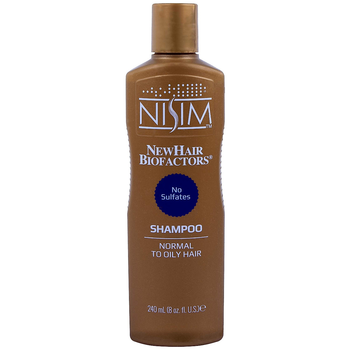 NISIM NewHair BioFactors Shampoo for Normal To Oily Hair - Deep Cleaning Shampoo That Controls Excessive Hair Loss (8 Ounce / 240 Milliliter)