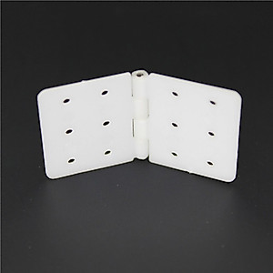 20x37 mm 0.79" x1.46'' Standard Size Pinned Nylon Hinge RC Model Airplane Parts Replacement (Pack of 20)