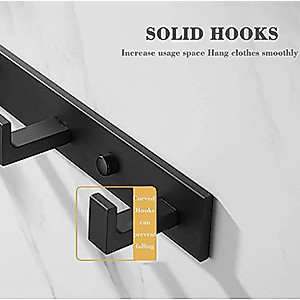 Towel Hooks Door, Coat Hooks Wall Mounted, Bathroom Towel Hook, Modern Coat Rack, Space Aluminum Toilet Hook, Hanging Towel Hook, Door Back Hook, Wall Hook Rack