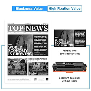 TRUE IMAGE Compatible Toner Cartridge Replacement for HP 201A CF400A 201X CF400X Color Pro MFP M277dw M252dw M252n M277c6 M277 M252 Printer Ink (Black, 1-Pack)