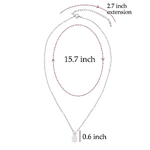 VZBarn IVF Infertility Mom Pineapple Strength Necklace Jewelry Support Gift for Women Silver