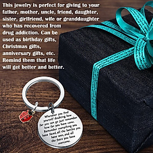 TIIMG Ladybug Inspirational Keychain Ladybug Lover Gifts Good Luck Gifts For Friend Best Friend (Ladybug whenever)