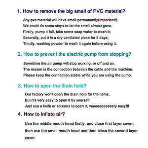 ECOiNVA Inflatable Swimming Pool Bathtubs Hot Tubs with Electric Air Pump (130cm)