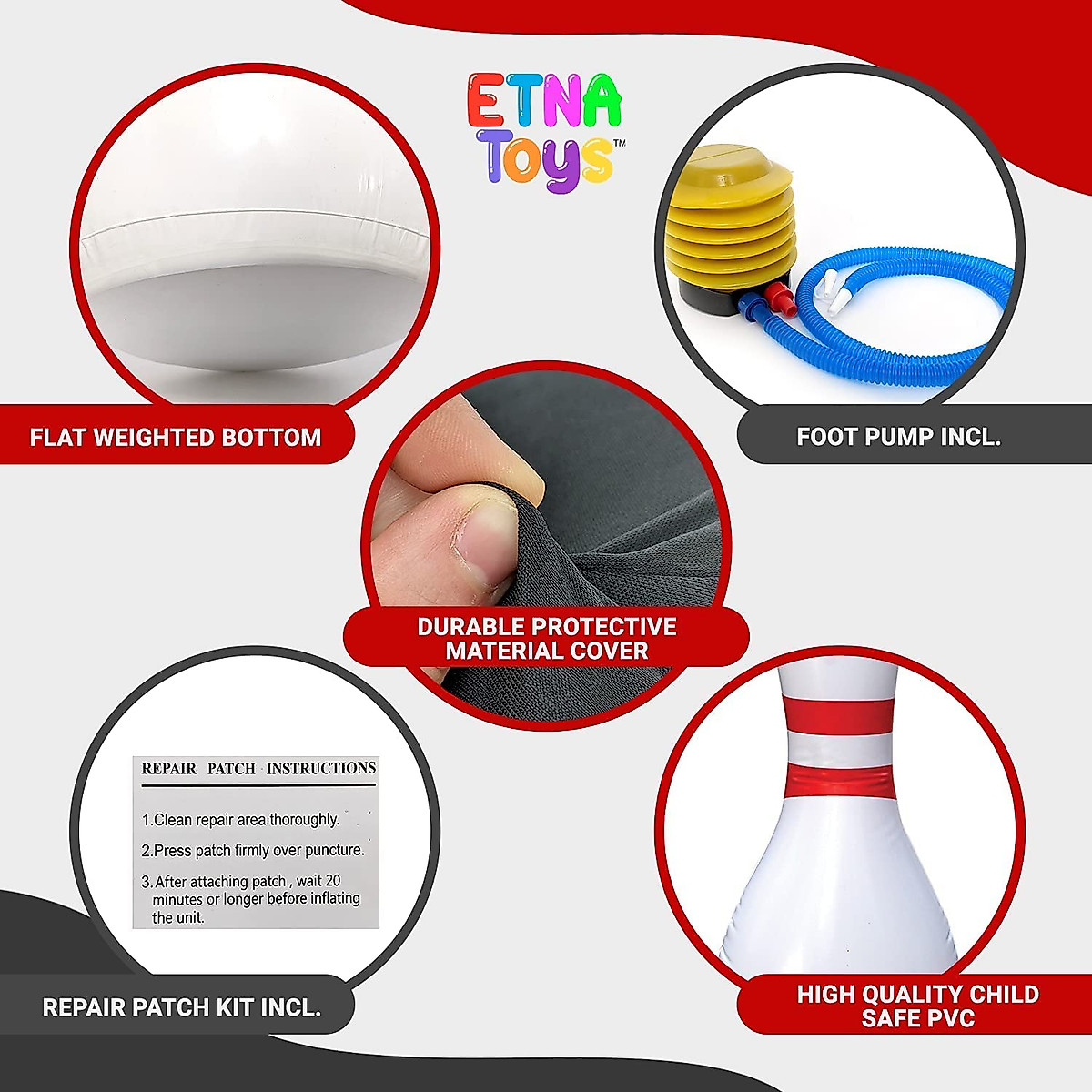 Etna Giant Inflatable Bowling Set