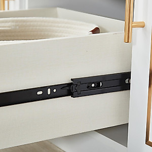 VivaVista White Armoire Wardrobe Closet with 3 Doors Wooden Bedroom Armoires Clothes, Wood Wardrobe Closets Storage Cabinet with Hanging Rod Shelves Drawers Closets