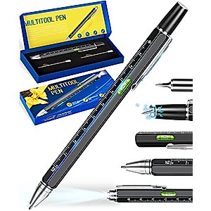 Gifts for Men Multitool Pen - Stocking Stuffers for Men Gifts for Dad Unique Christmas Gifts for Men Who Have Everything Pocket Multi Tool Cool Gadgets for Men Husband Boyfriend Mechanic Tools for Men