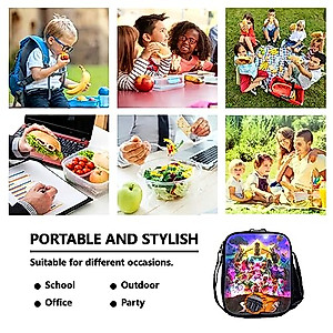 Ehdhvnp 3PCS Anime Game Backpack 3D Printed Daypacks Casual Sport Bag Set With Lunch Box and Pencilcase For Gifts Travel