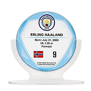 Signables Premium - Man City Erling Haaland - Digitally Autographed Sports Memorabilia - Small Signed Sports Collectible Figurines - Unique Football Figures