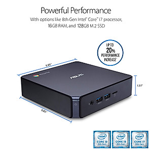 ASUS Chromebox 3 Mini PC with Intel Core i7-8550U Processor, 4K UHD Graphics and Power Over Type C