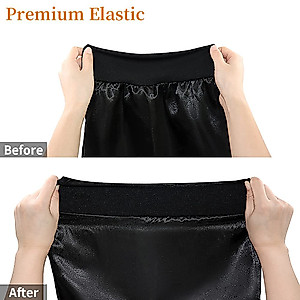 Facynos Large Women Silk Satin-Bonnet - Extra Soft Elastic Band Sleeping Caps for Curly Dreadlock Braid Hair