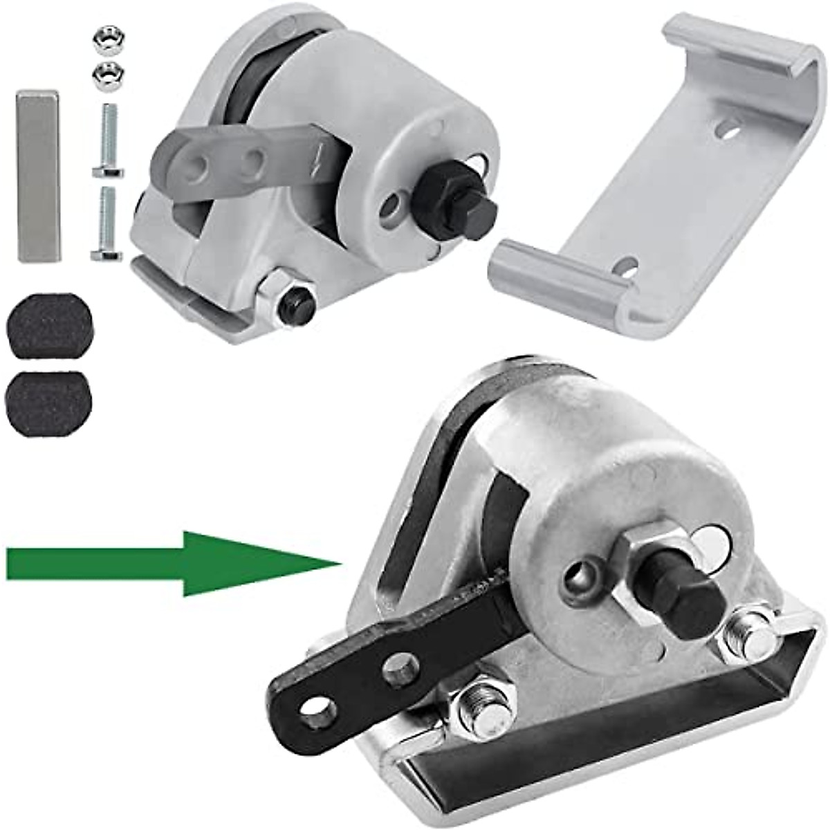 Go Kart Brake Kit Mechanical Disc Bracket Caliper for Mancoo 9598 9597 Yerf-Dogg ASWW Predator 196cc 212cc 6.5hp GX160 Mechanical Brake Kit