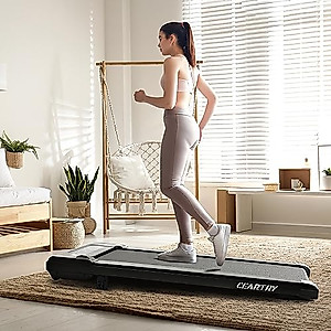 CEARTRY Treadmill with Incline, Under Desk Treadmill with 4% Incline, Walking Pad Treadmill, Incline Treadmill with 12 Preset Programs, Treadmills for Home and Office