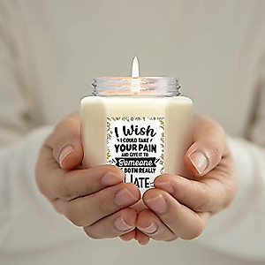 Get Well Soon Gifts for Women – Sympathy Gifts - Thinking of You, After Surgery, Sorry for Your Loss, Condolence, Divorce, Cancer Gifts for Women, Men, Sister, Best Friend - Lavender Candle 8 Oz