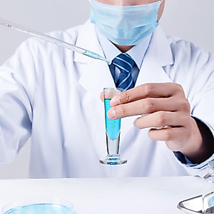 Baluue Graduated Cylinder 10mL Glass Measuring Cup With Spout Wide Mouth, Conical Beaker Liquid Dispenser Measuring Cylinder Experiment Tool for Science Teaching