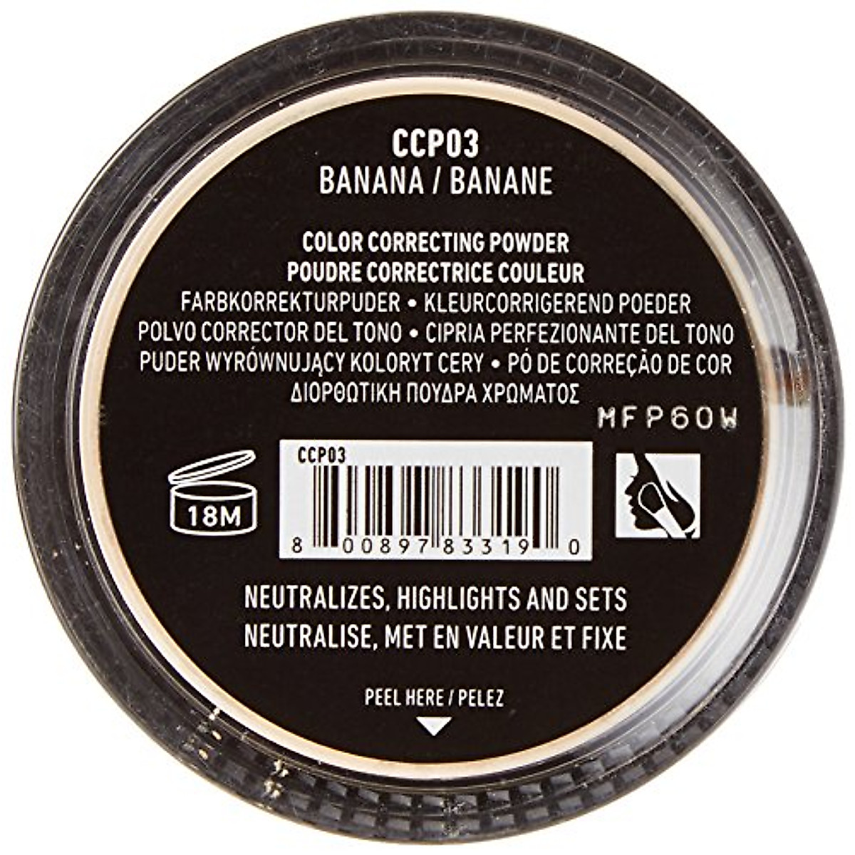 NYX PROFESSIONAL MAKEUP Color Correcting Powder, Banana, 0.21 Ounce