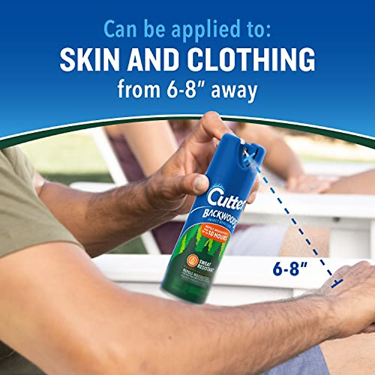 Cutter Backwoods Insect Repellent (12 Pack), Repels Mosquitos for Up To 10 Hours, 25% DEET, 6 Ounce (Aerosol Spray)