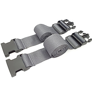 ONE K 2PCS Topper/Memory Foam Mattress Packing Straps for Moving or Storage (100" x 2", Line Navy)